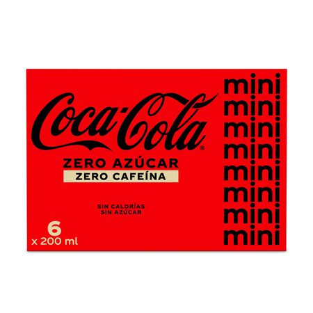 Refresco cola Coca-Cola mini lata 20cl pack 6 zero zero | Ahorramas