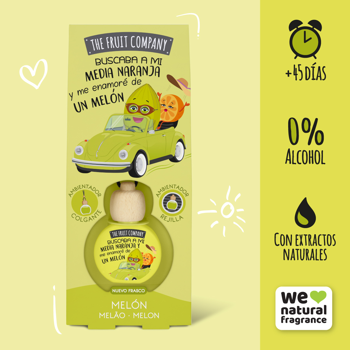 Ambientador Coche The Fruit Company Melón | Ahorramas