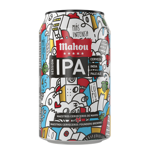 Cerveza IPA Mahou 5 Estrellas lata 33cl | Ahorramas