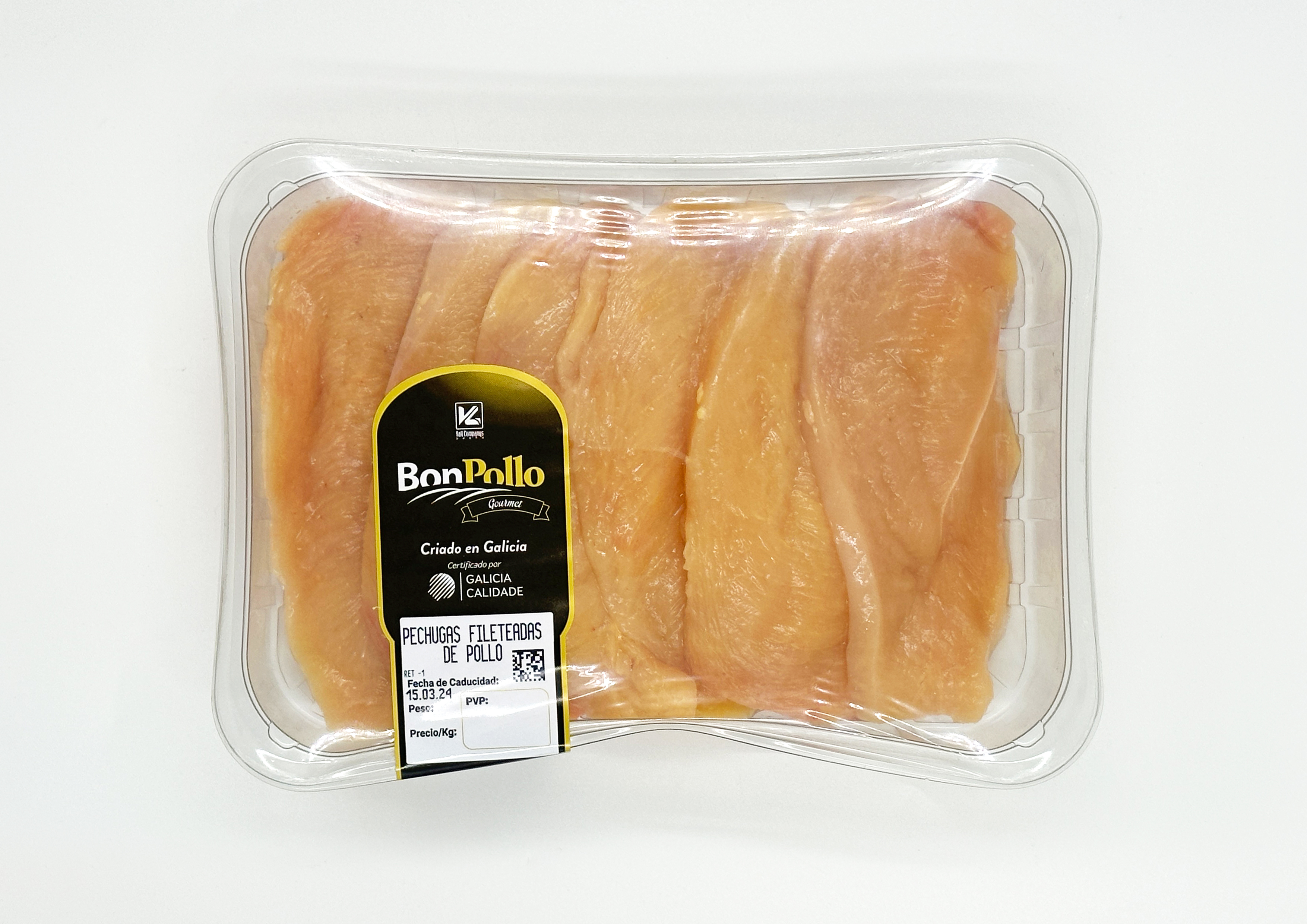 Pechuga de pollo fileteada Bon Pollo 550g aproximadamente | Ahorramas