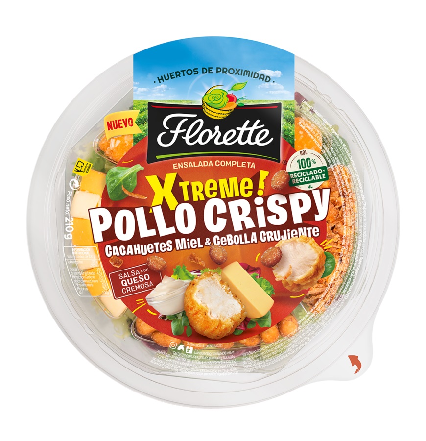Ensalada Ztream pollo crispy Florette 210g | Ahorramas