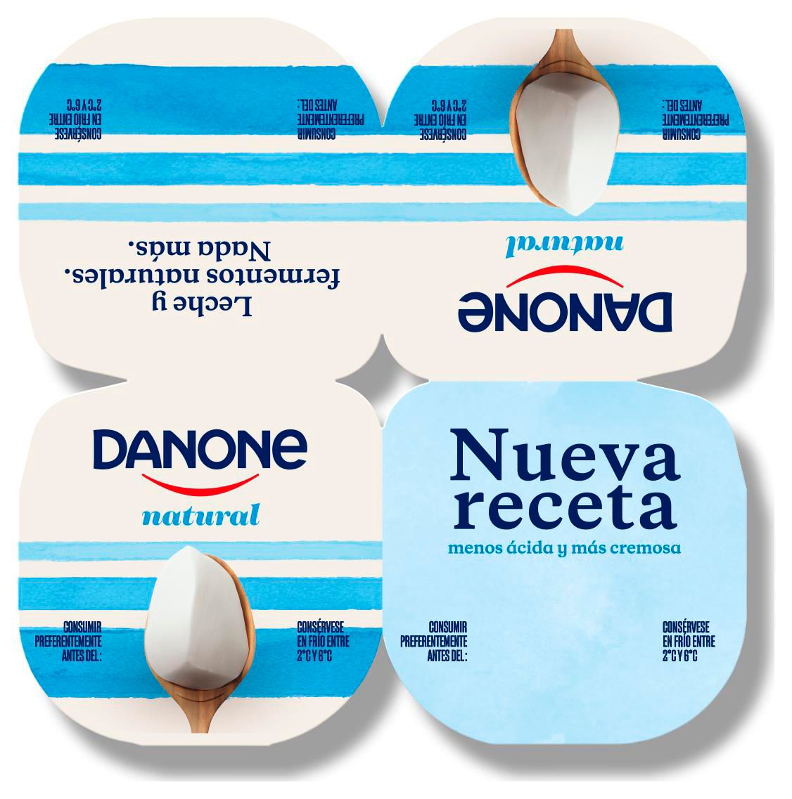 Yogur natural Danone pack 4 | Ahorramas