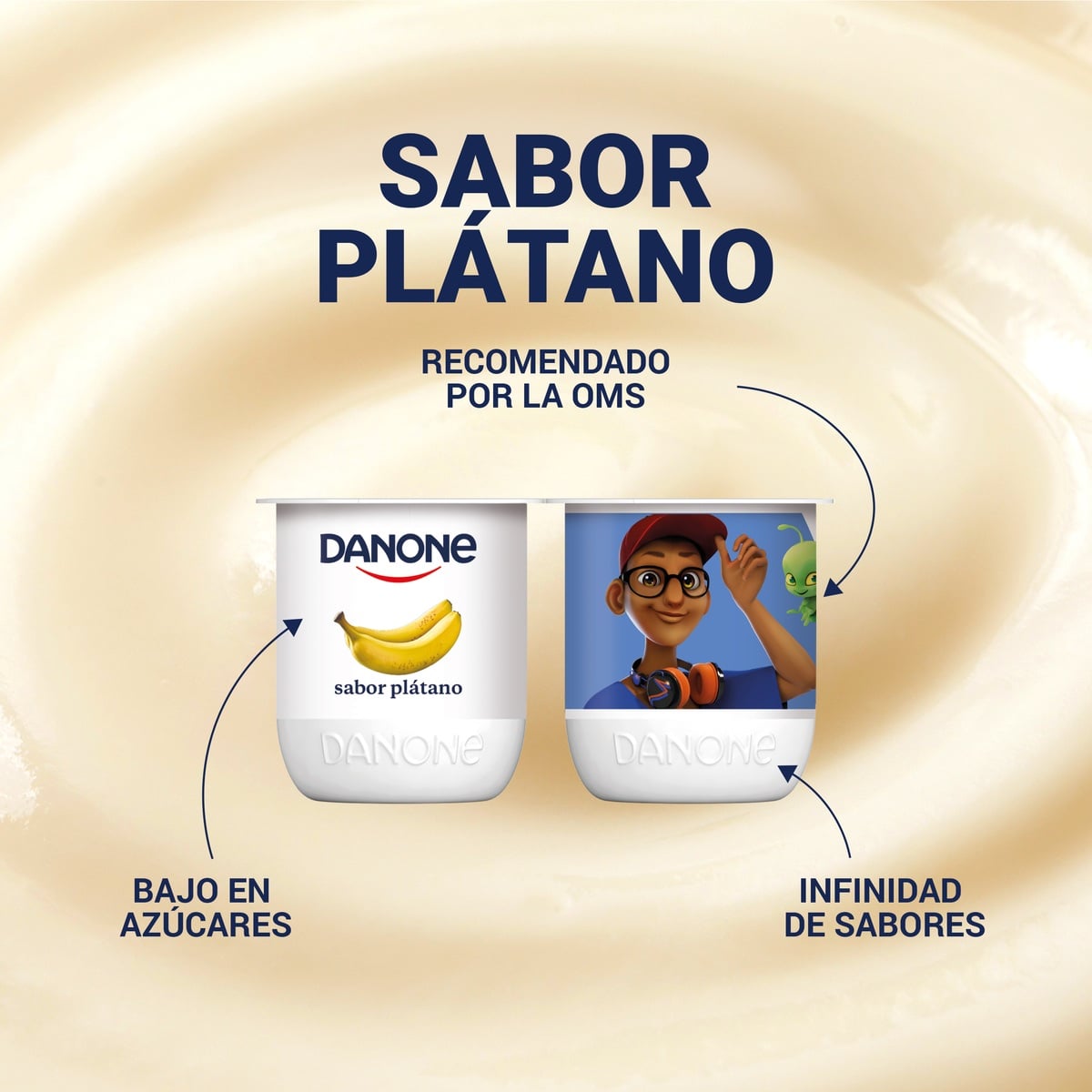 Yogur Danone pack 4 plátano | Ahorramas