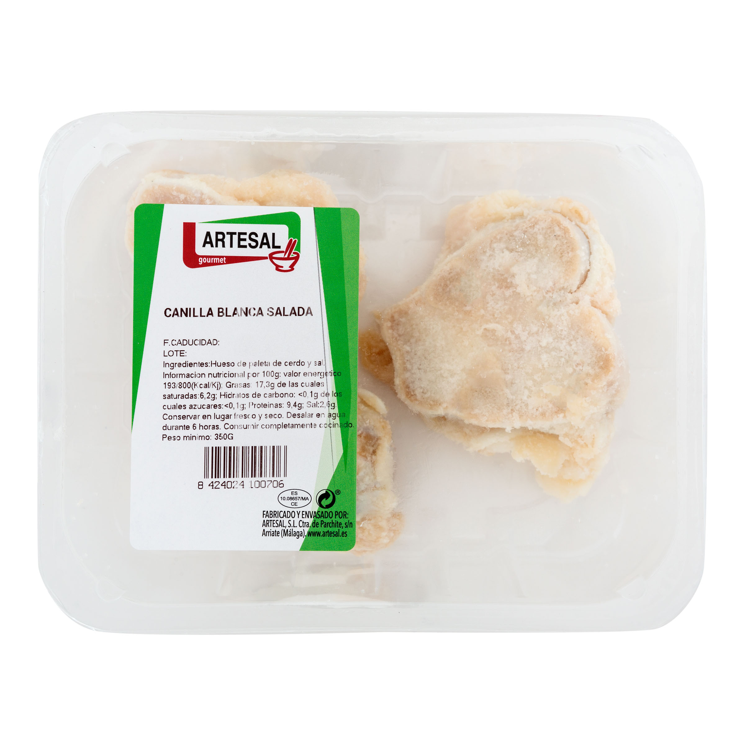 Canilla blanca salada Artesal 400g | Ahorramas