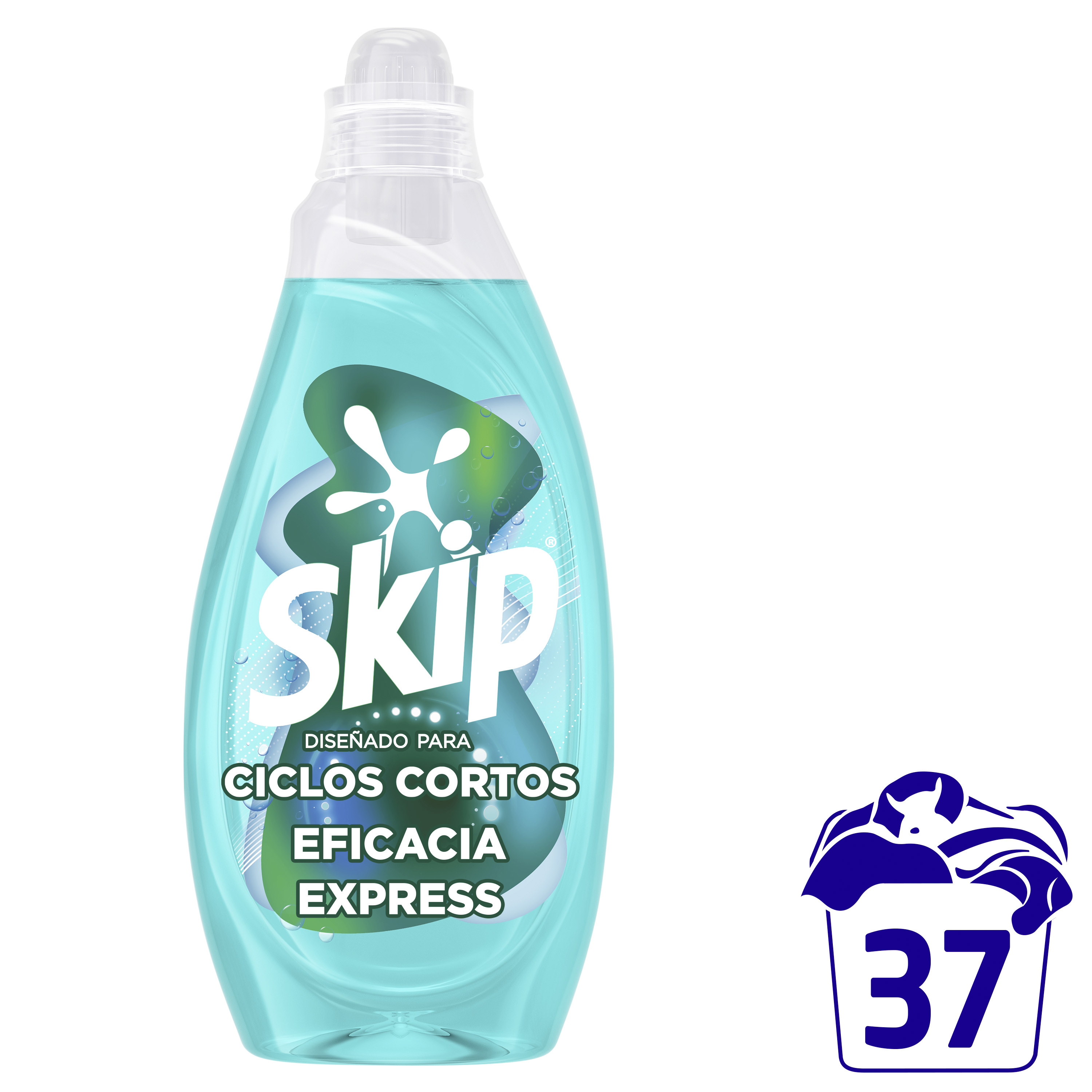Detergente Skip Ciclo corto 37 lavados Eficacia Express | Ahorramas