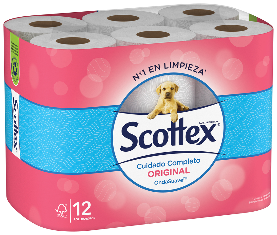 Papel higiénico Scottex 12 rollos original | Ahorramas