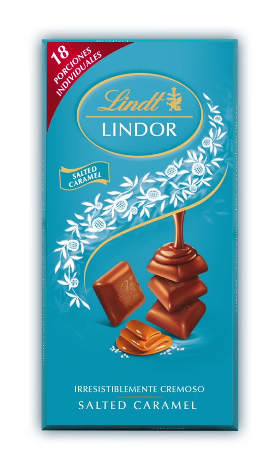 Chocolate con leche sal y caramelo Lindt 100g | Ahorramas