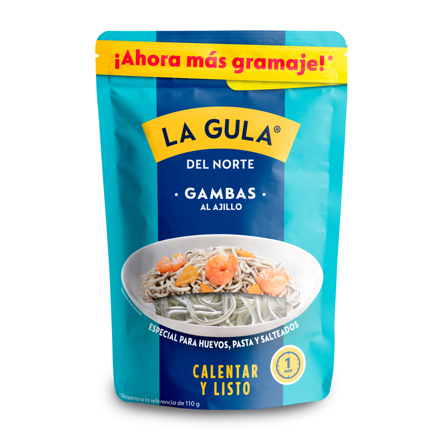 Gulas al ajillo con gambas La Gula del Norte 130 g | Ahorramas