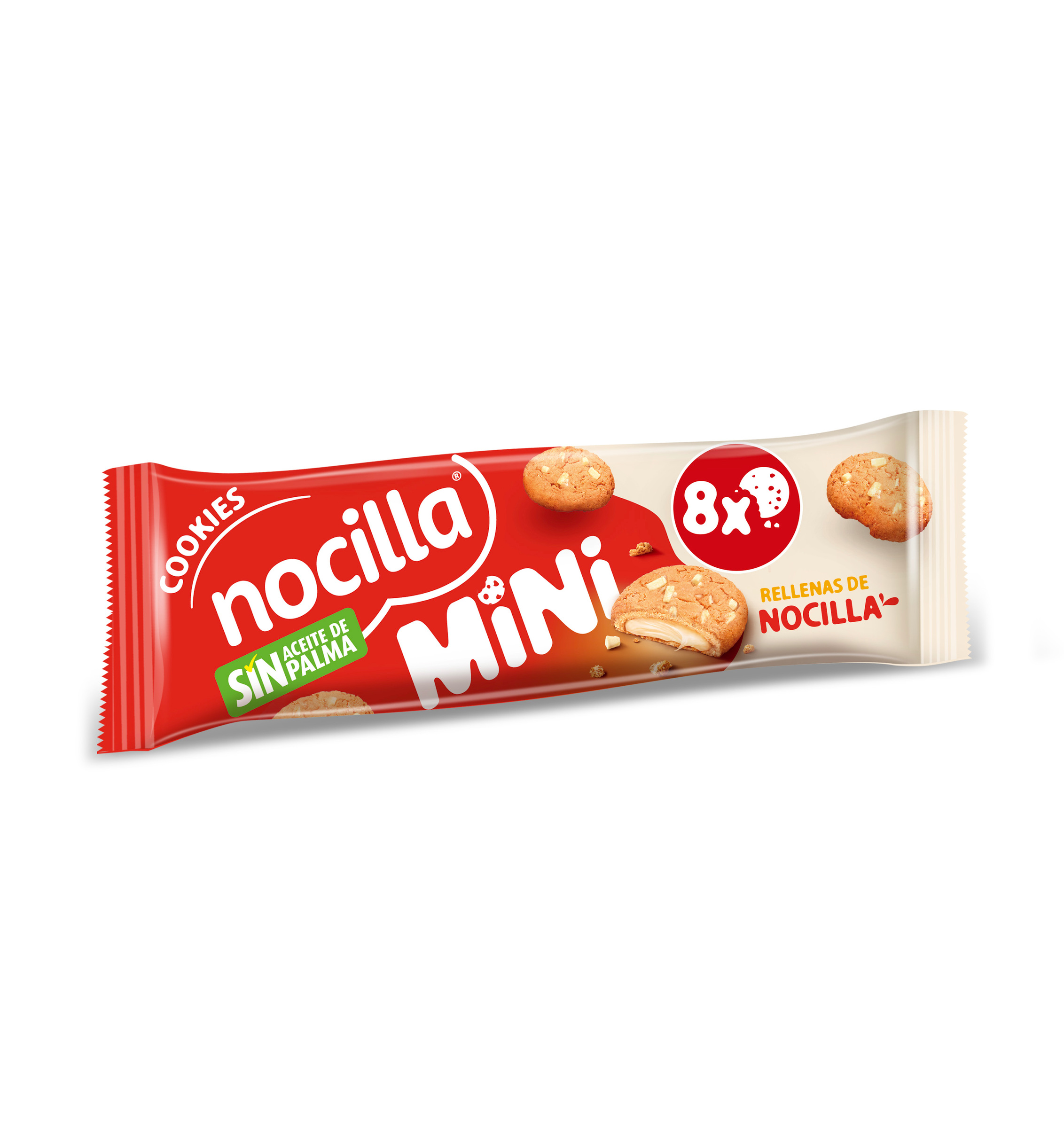 Galletas mini cookie de chocolate blanco Nocilla 64g | Ahorramas