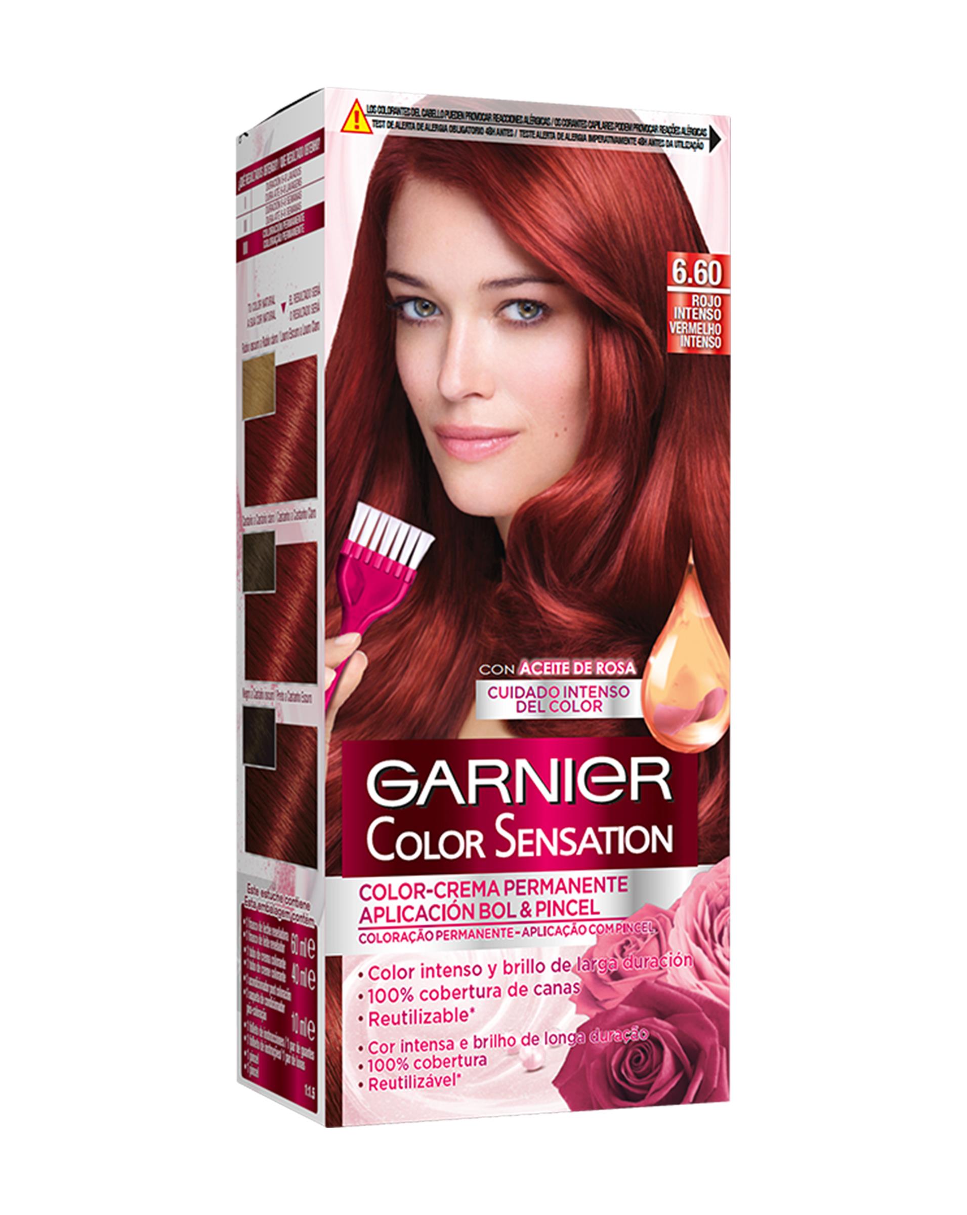 Tinte para el cabello Color Sensation rojo intenso 6.60 Garnier | Ahorramas