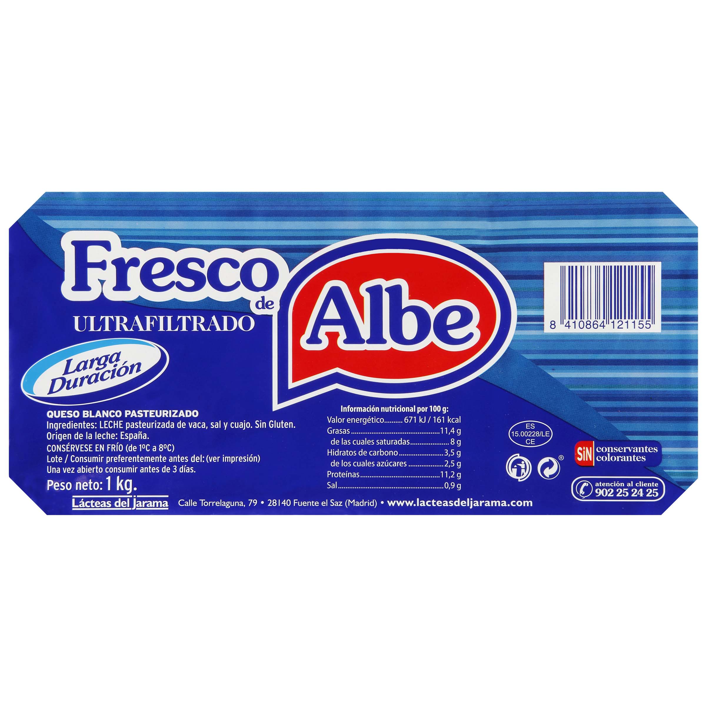 Queso fresco Albe 1kg | Ahorramas