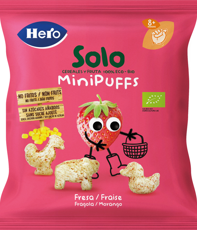 Snack Hero Solo Minipuffs fresa | Ahorramas