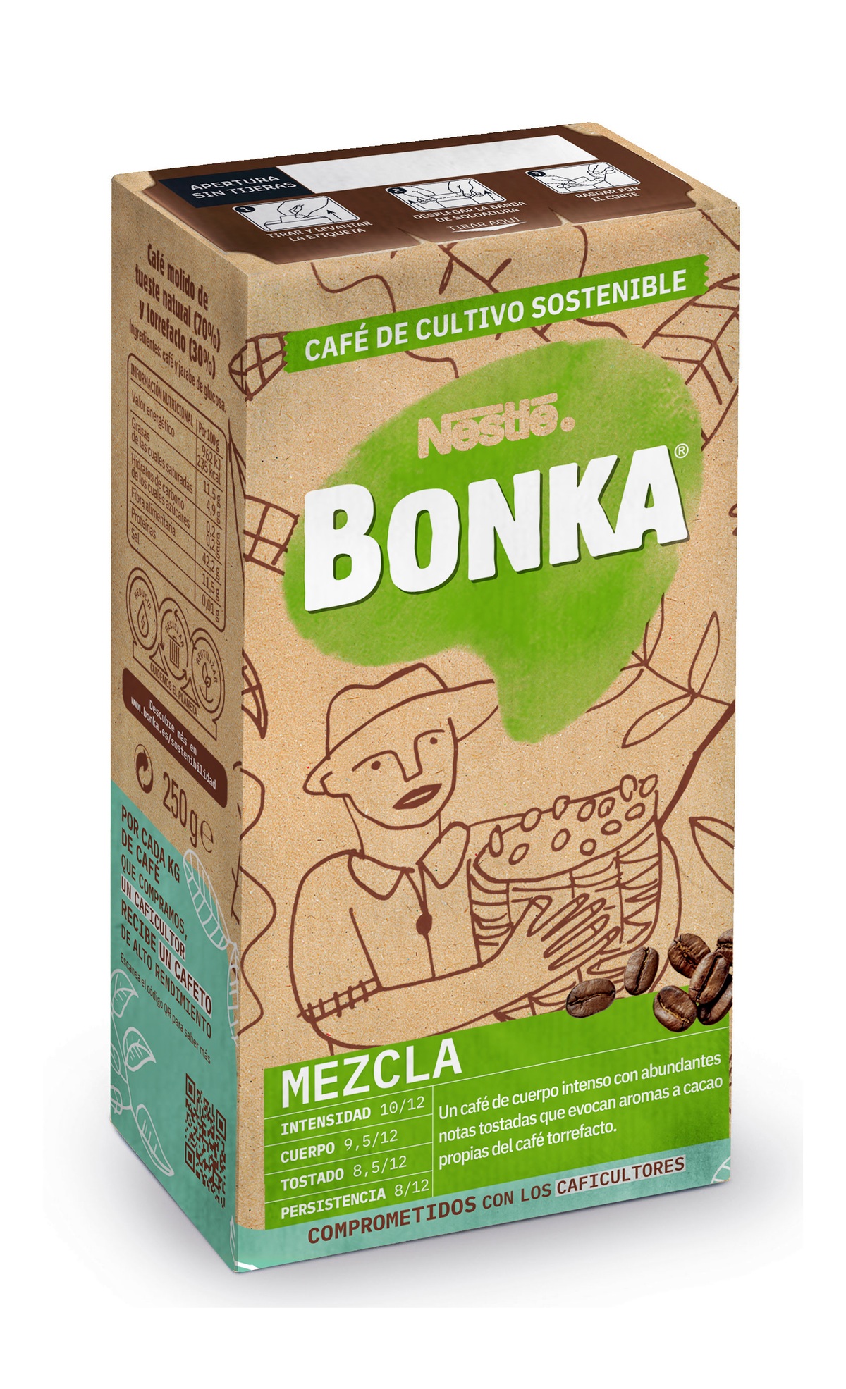 Café molido Bonka 250g mezcla 50/50 | Ahorramas