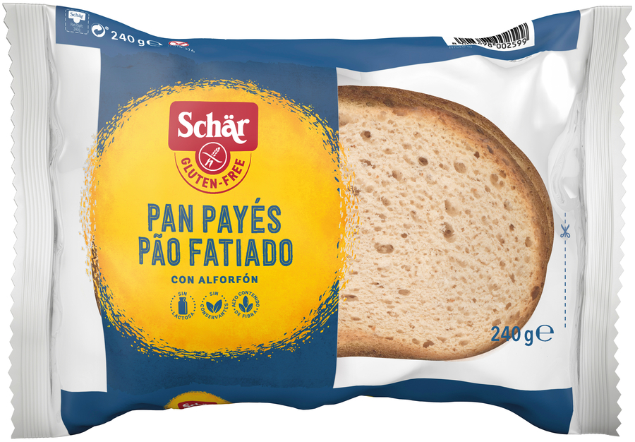 Pan payés Schar 240g sin gluten | Ahorramas