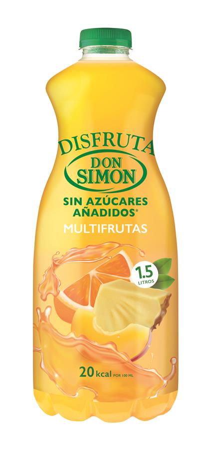 Bebida multifruta Don Simón 1,5l sin azúcares añadidos | Ahorramas