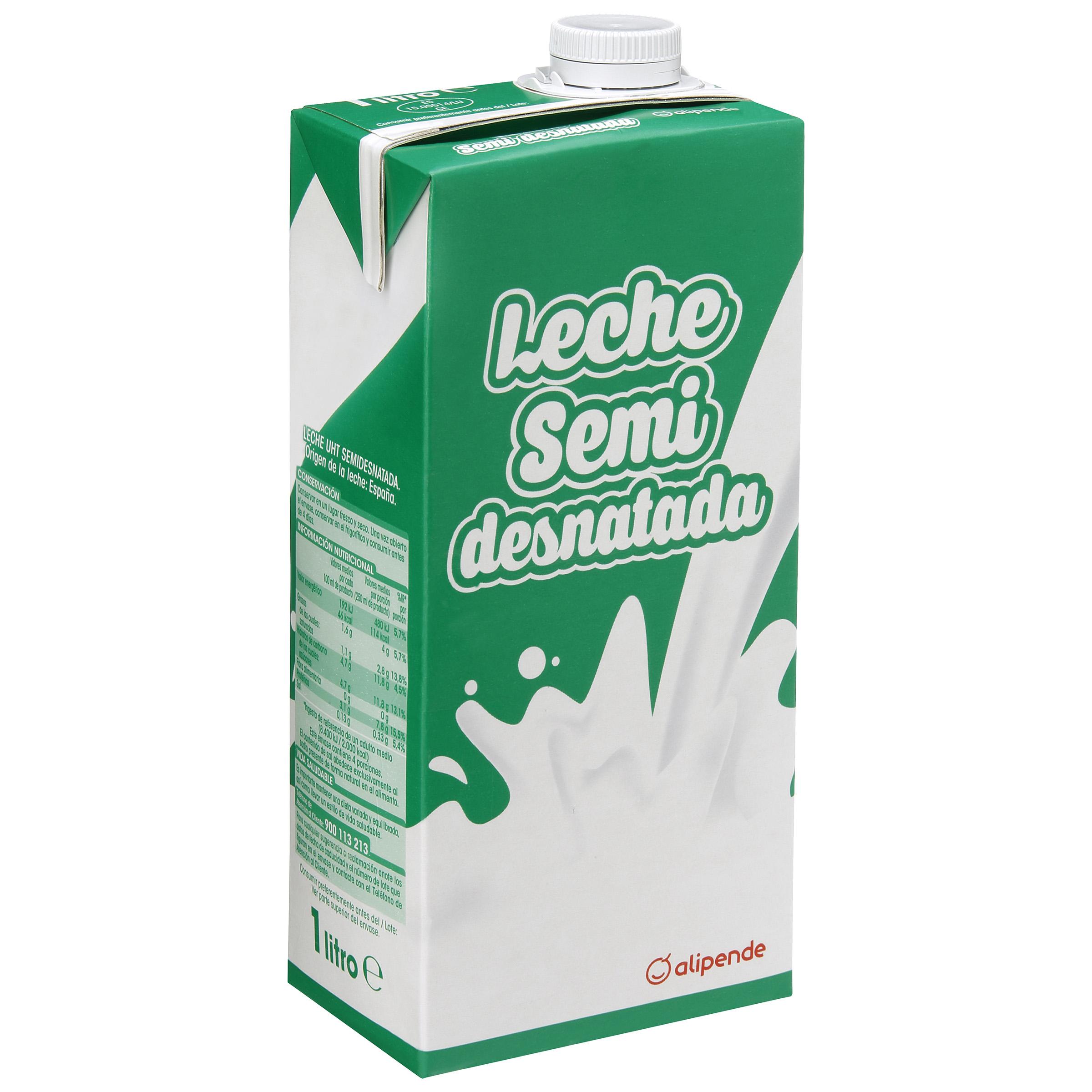 Leche Alipende 1l semidesnatada | Ahorramas