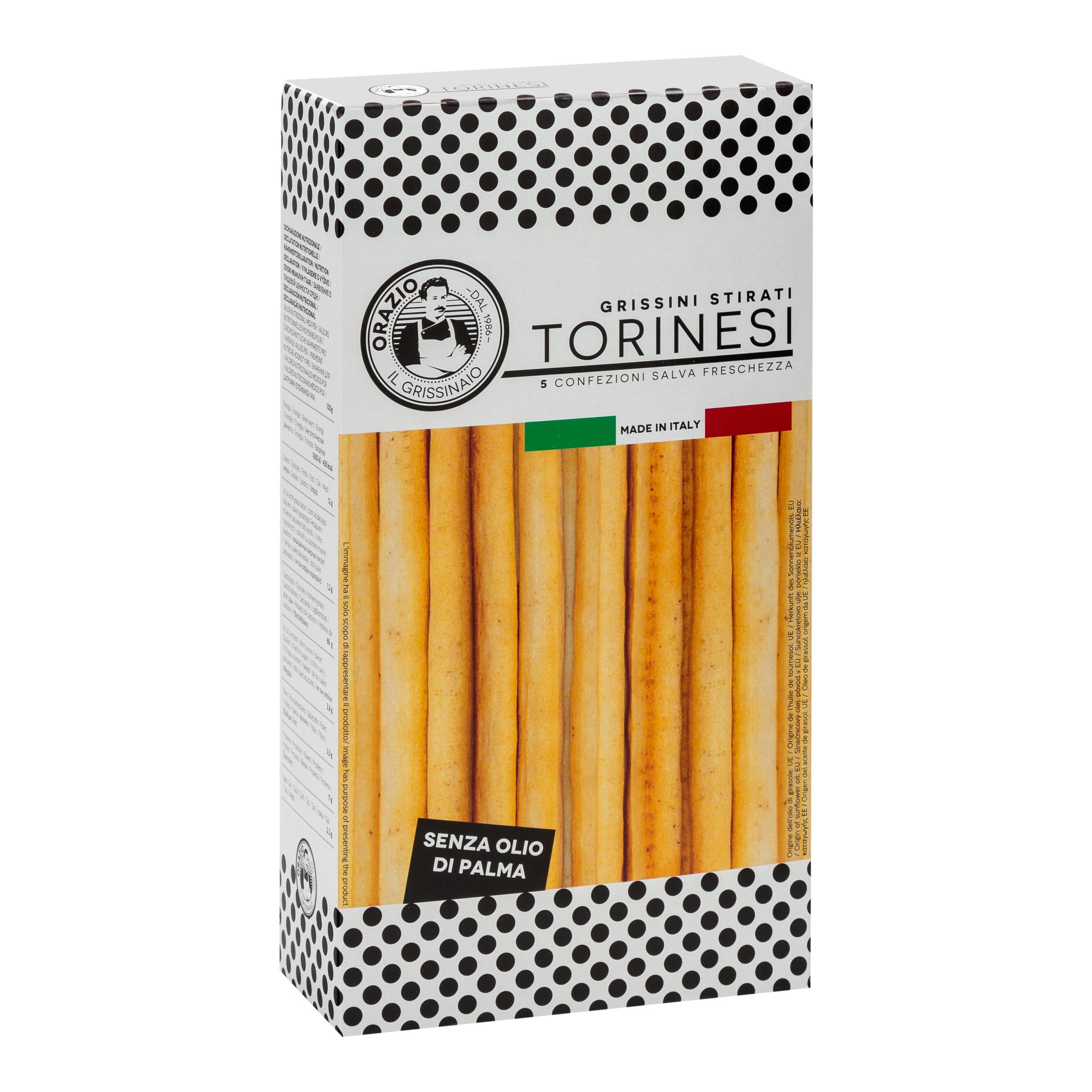 Grissini Torinesi Orazio 250g hecho en Italia | Ahorramas