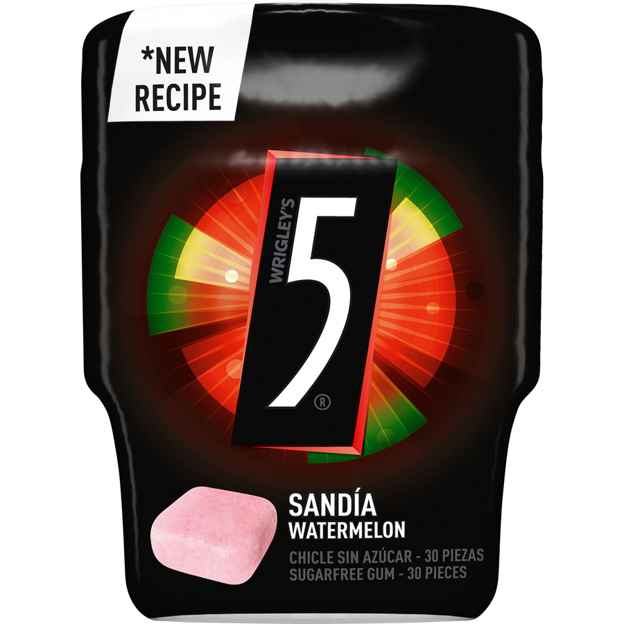 Chicle sabor Sandía Five bote 30 unidades | Ahorramas