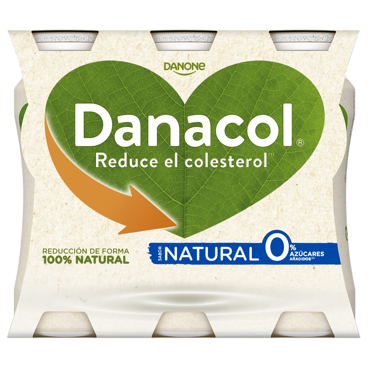 Bebida láctea Danacol colesterol pack 6 natural | Ahorramas