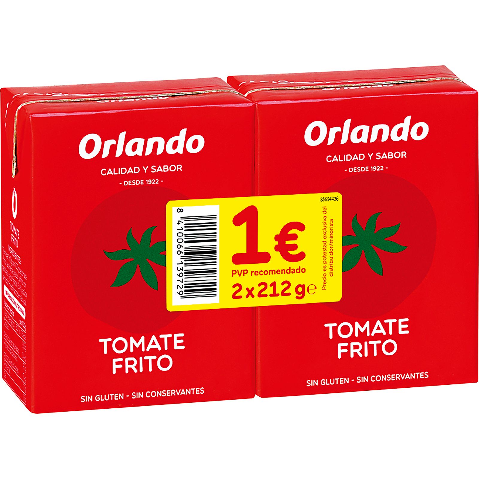 Tomate frito Orlando 424g pack 2 | Ahorramas