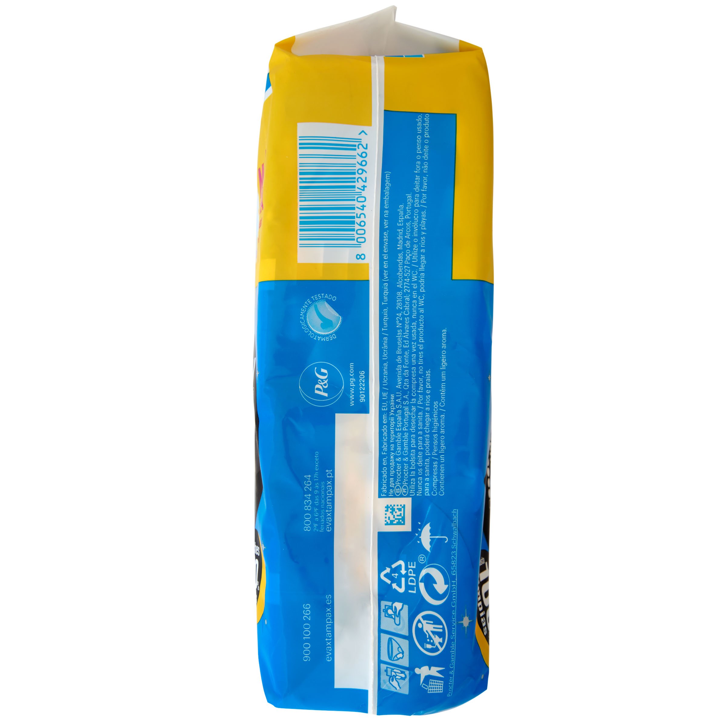 Compresas con alas cottonlike Evax 18 uds noche | Ahorramas