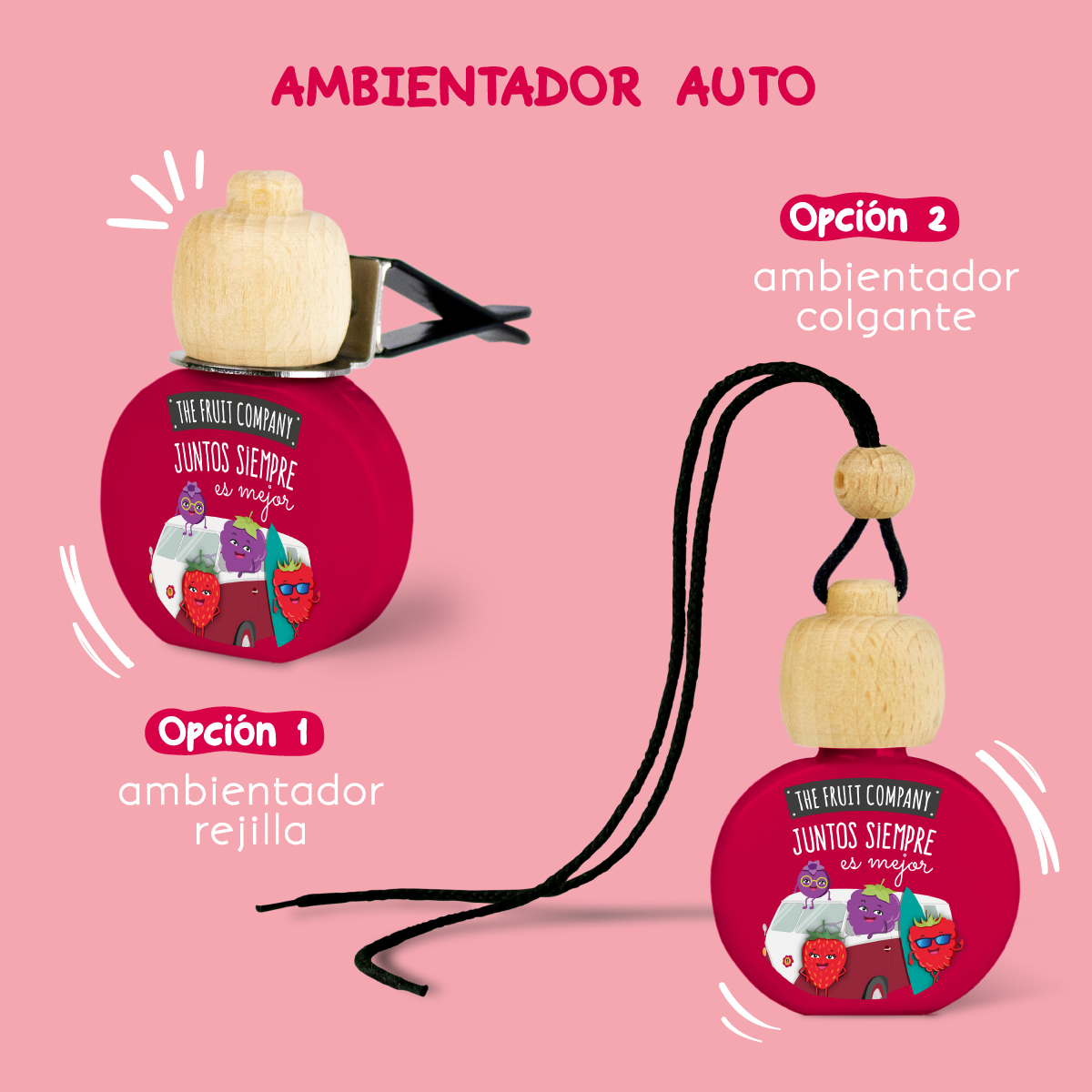 Ambientador Coche Fruit Company 5 ml Frutos Rojos | Ahorramas