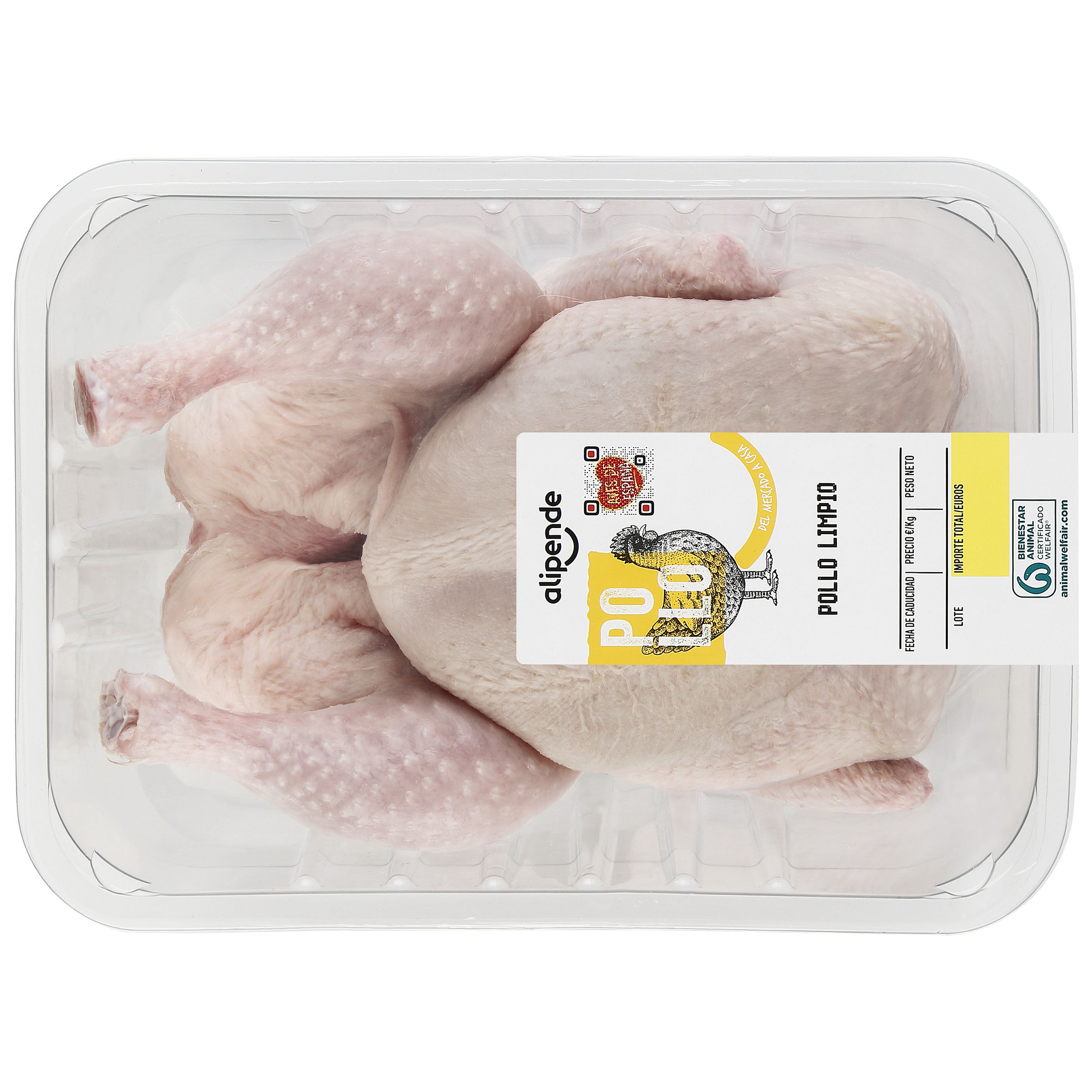 Pollo limpio Alipende 1,7kg aproximadamente | Ahorramas