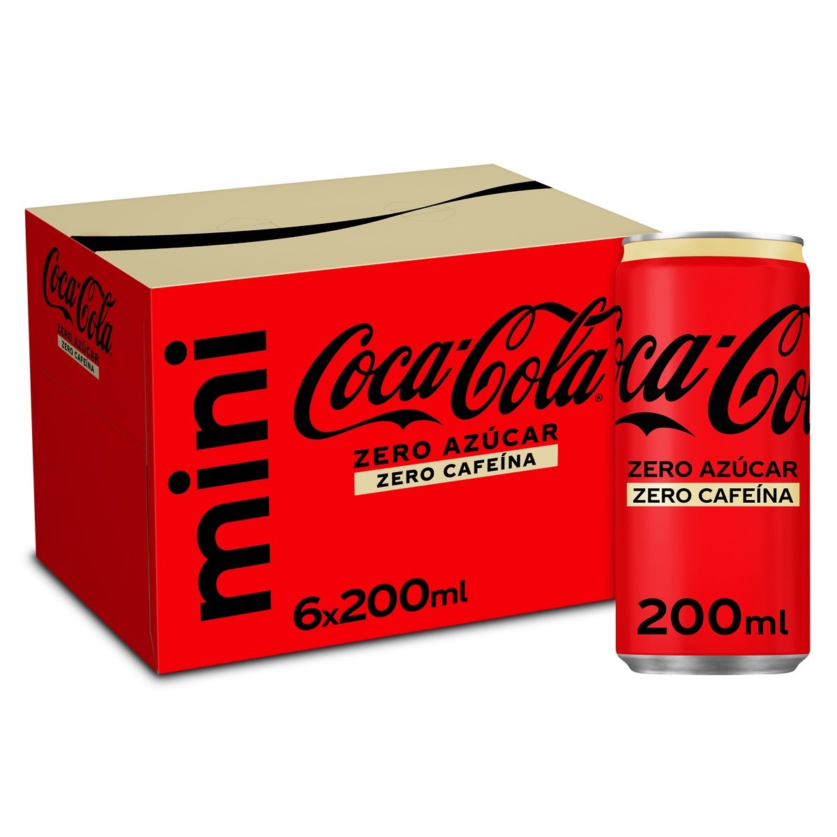 Refresco cola Coca-Cola mini lata 20cl pack 6 zero zero | Ahorramas