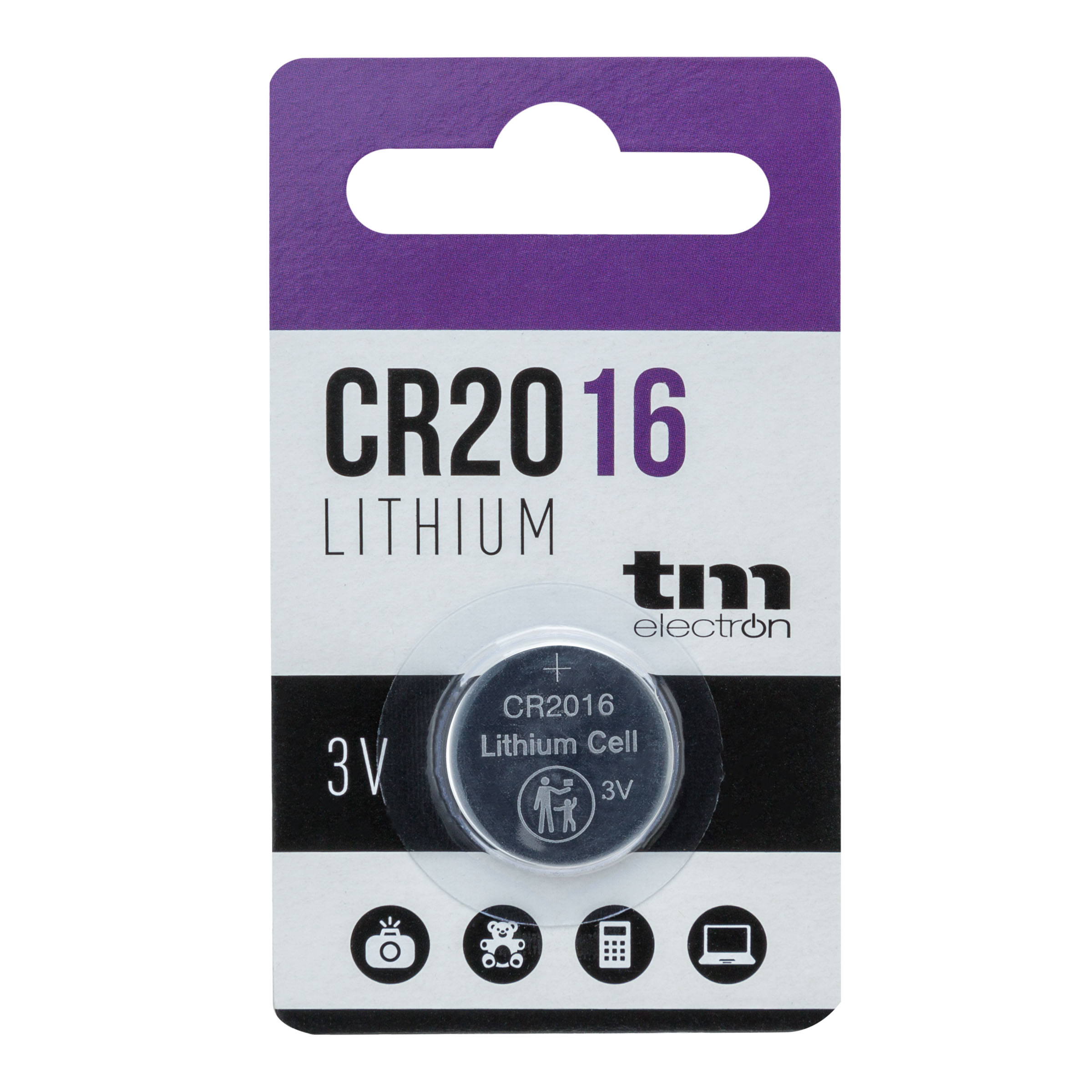 Pila boton litio Tm CR2016 3V | Ahorramas