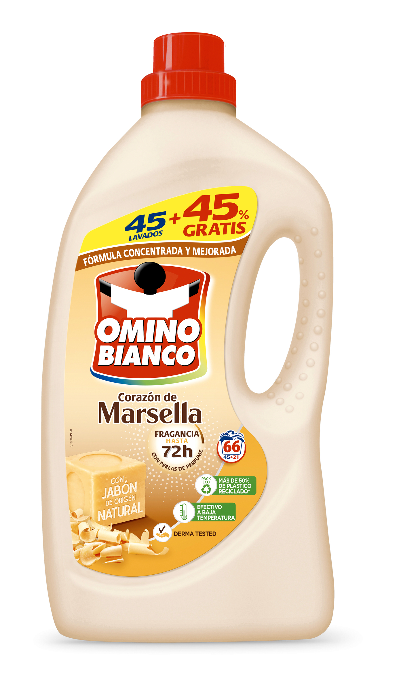 Detergente Líquido Omino Bianco 45+21 Lavados | Ahorramas