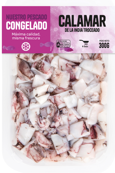 Calamar troceado de la India 300g | Ahorramas