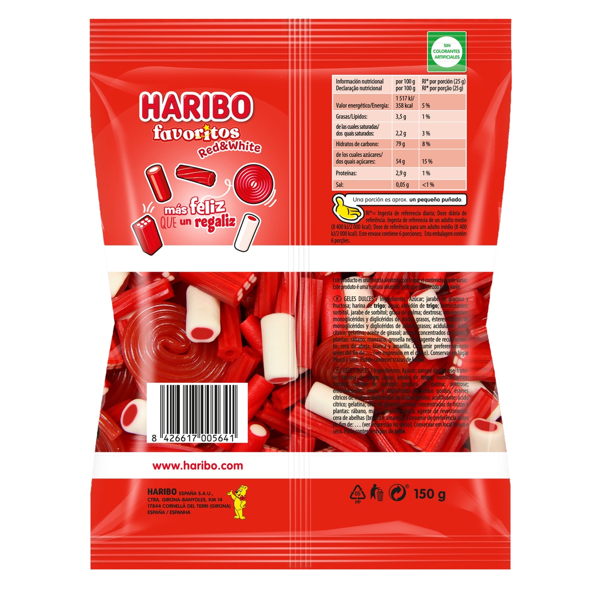 Regaliz Haribo 150g surtido red mix | Ahorramas