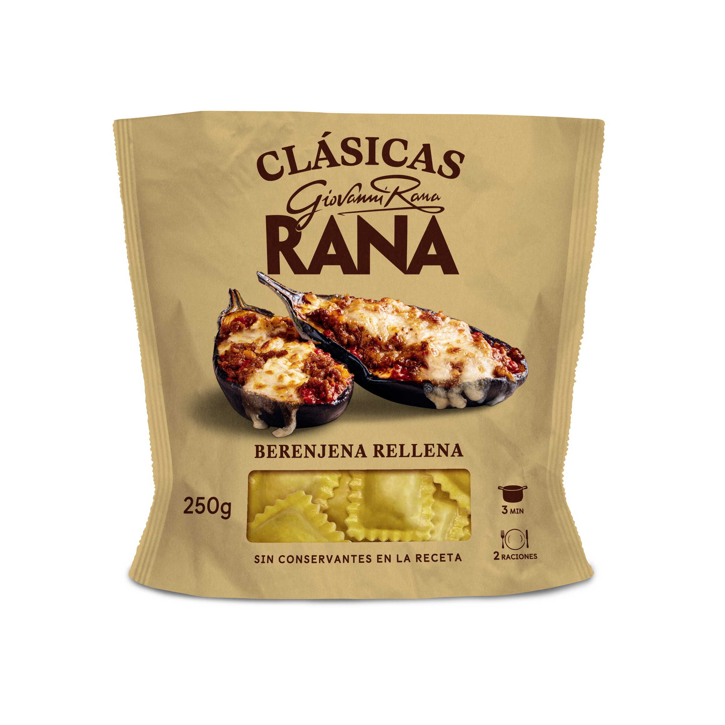 Pasta fresca de berenjena rellena Rana 250g | Ahorramas