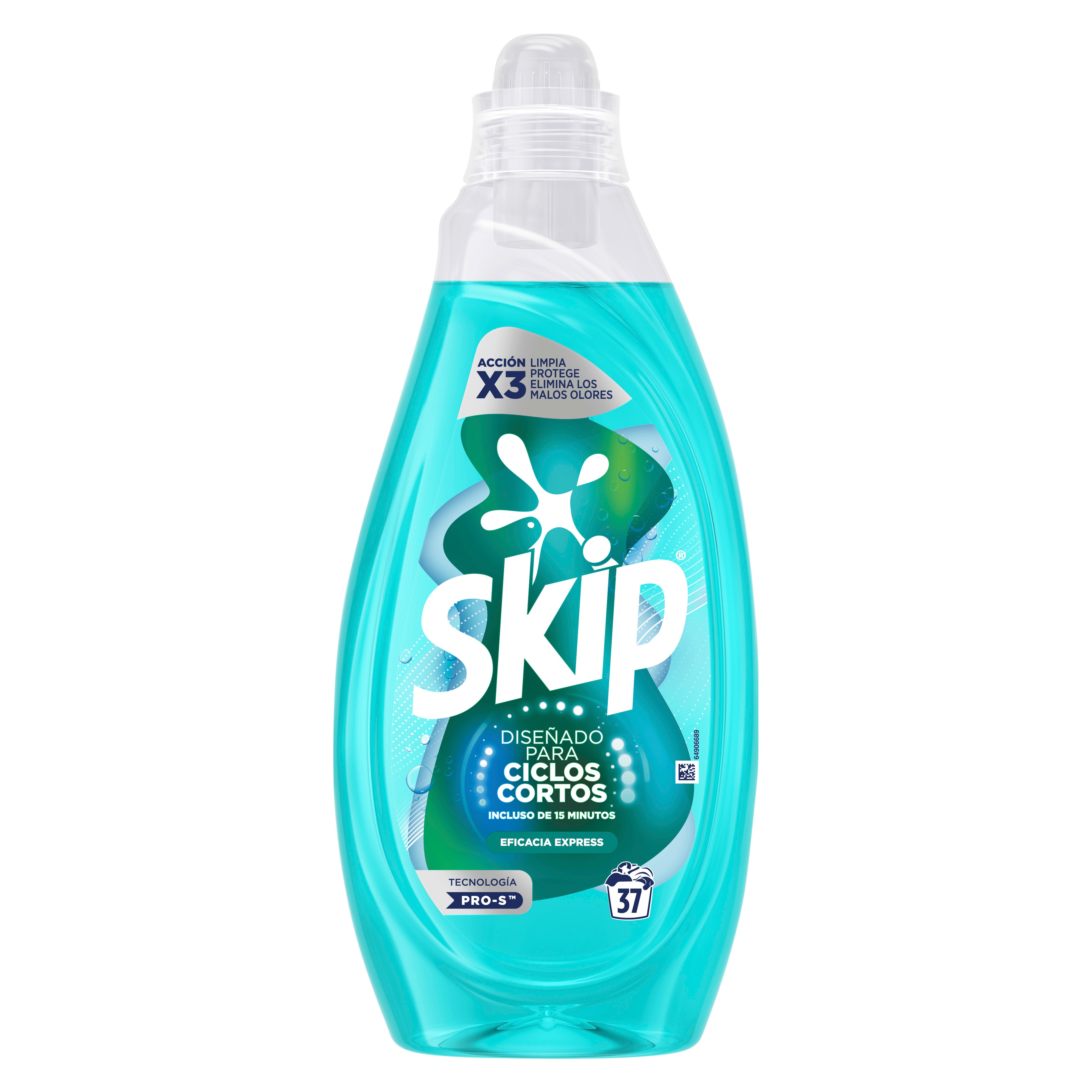 Detergente Skip Ciclo corto 37 lavados Eficacia Express | Ahorramas
