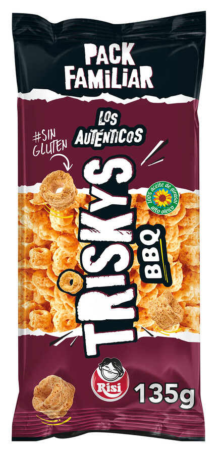 Snack de maíz sin gluten Triskys risi 135g bbq | Ahorramas