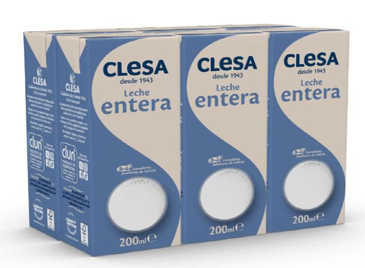 Leche entera Clesa Biennatur 6x200ml | Ahorramas