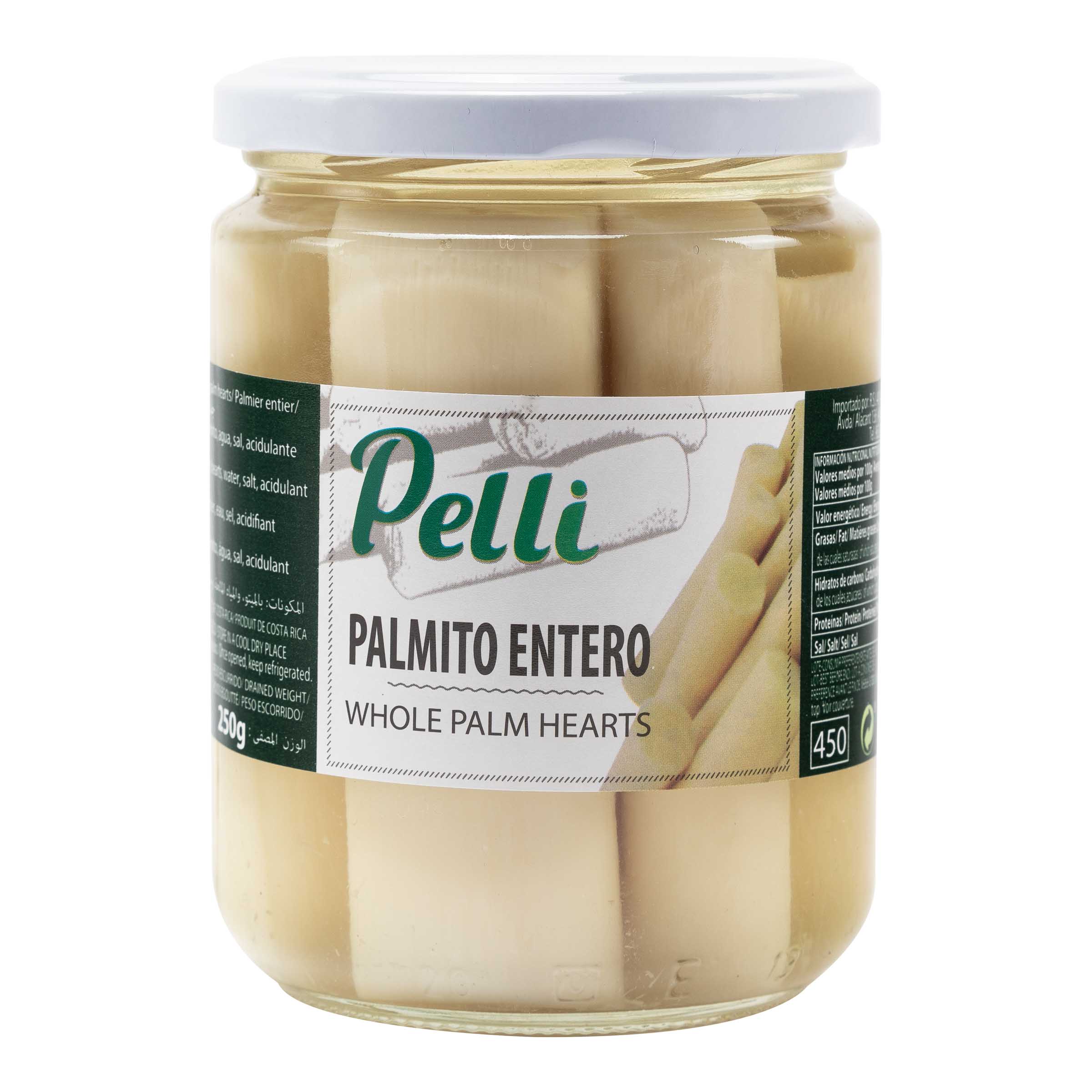 Palmito entero Pelli 250g | Ahorramas
